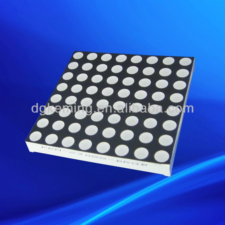 5mm dot full color 8x8 rgb led dot matrix display