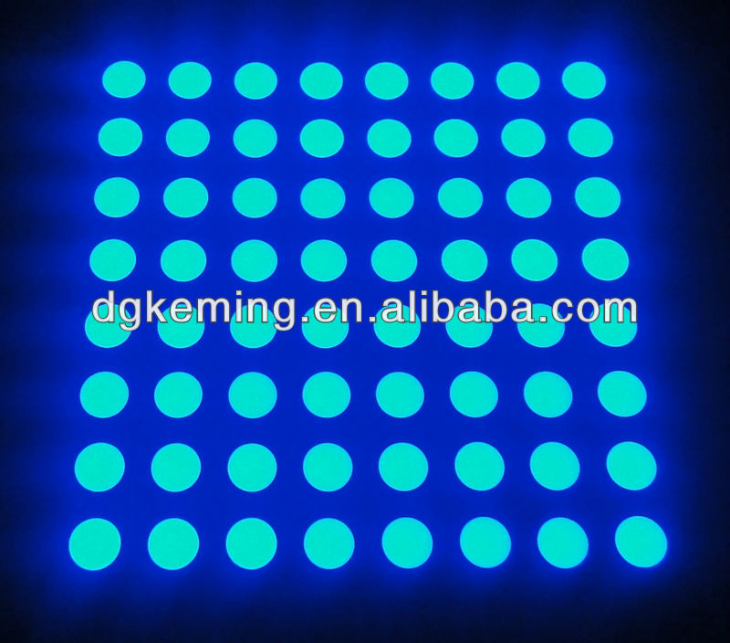 5mm dot full color 8x8 rgb led dot matrix display