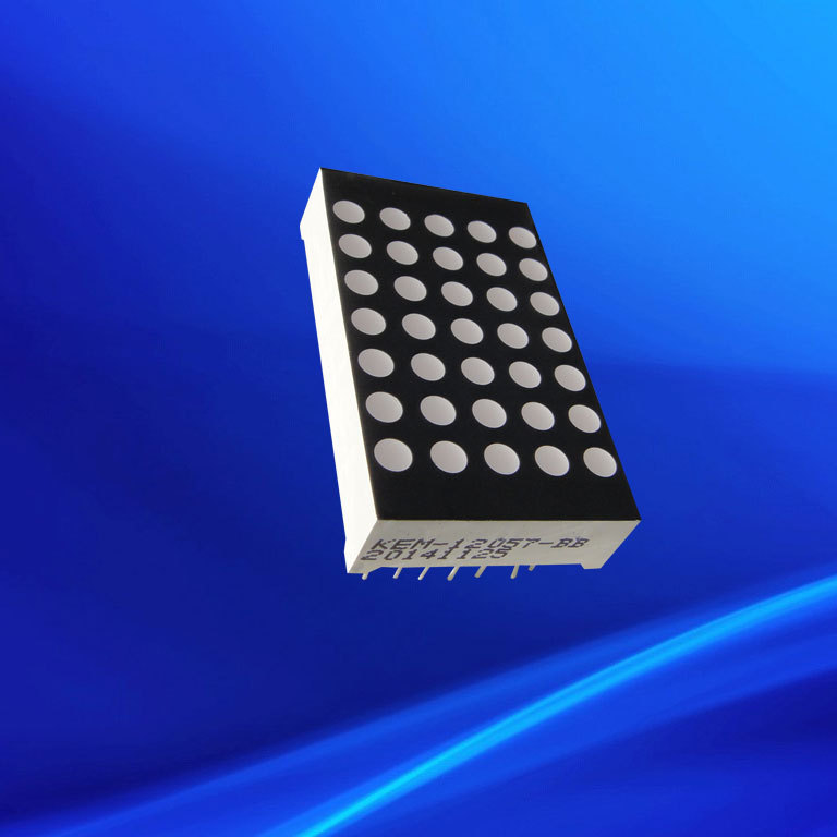 kem-12057-bsr common anode super red 5x7 3 mm led dot matrix sign