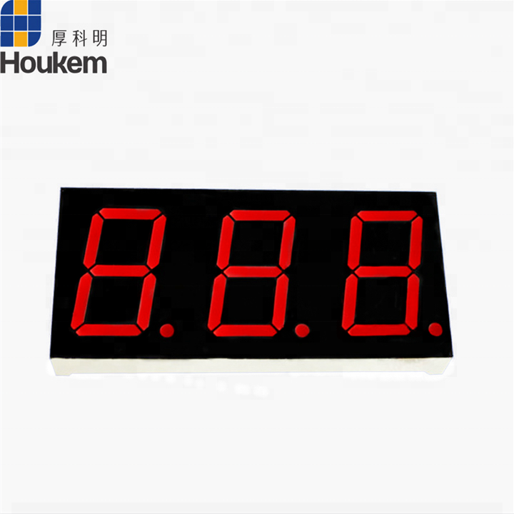 Blue 0.8 Inch 3 Digit Led 7 Segment Display