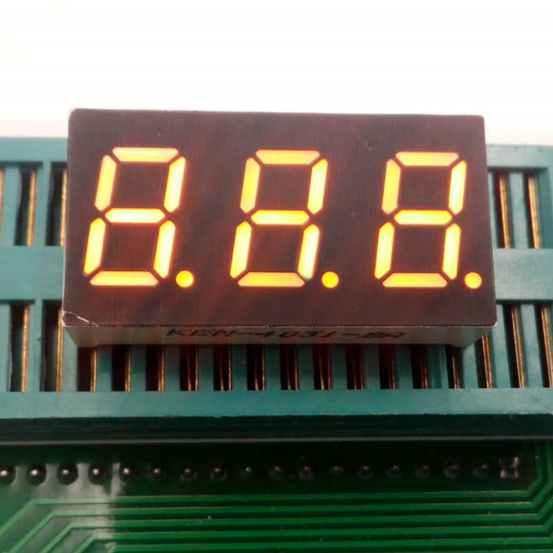 Common Anode Green 0.4 inch 7-Segment Led Display 3 Digit